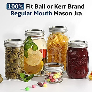 [ 168 Count, REGULAR ] Mouth Canning Lids for Mason Jars - Split-Type Metal Lid for BALL KERR Jar - Airtight Sealed - Food Grade Material