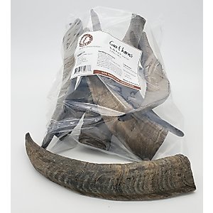 Herders Choice Chews Dried Goat Horns (Bulk Pack Large Horns 1 kg)