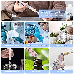 12 Pack 5 ml Syringe, luer slip syringe, without needle for Liquid refilling, DIY Crafts, Scientific Labs by Labfil