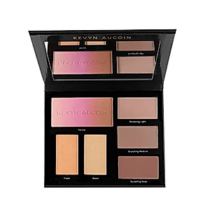 Kevyn Aucoin The Contour Book, The Art of Sculpting & Defining Volume 3: Makeup artist palette. Defines facial features. Eyes, cheekbone, nose & jawline. Highlighters to glow. All skin tones & shapes.