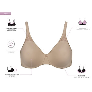Bali womens Passion for Comfort Underwire Df3385 minimizer bras, Soft Taupe, 38DD US