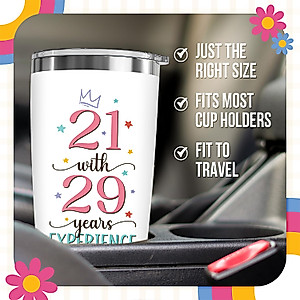 ZAGKOO 50th Birthday Gifts for Her, Women 1974-50th Birthday Decorations, Cool 50 Year Old Gifts, Making World Better Since 1974 - Funny Happy Turning 50 Gifts for Sister, Friend - 20oz Tumbler Cup