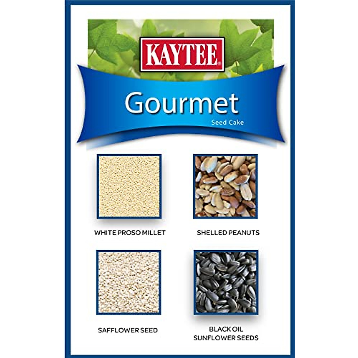 Kaytee Wild Bird Gourmet Seed Cake For Cardinals, Chickadees, Juncos, Titmice, Woodpeckers and More, 2 Pounds