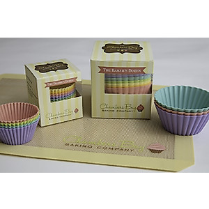 Silicone Baking Mat for Macaron- Two Half Sheet Mat Set 16.5 x 11 5/8 - Non Stick - Cookie Sheet - Baking Liner - Perfect for Oven, Pastry, Bacon, Cookies, Chicken, Pizza, Bread, Pastry Rolling