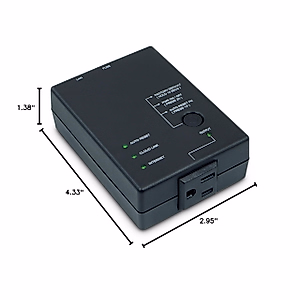ezOutlet5 - Internet Enabled IP & WiFi Remote Power Switch with Reboot (AC Power/Single Outlet/iOS/Android/Cloud/Web Controllable) - Newest Model