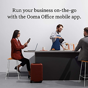 Ooma Office DP1-O Business Desk Phone –Connects wirelessly to Ooma Office base station. Works with Ooma Office cloud-based VoIP phone service for small business, Black.