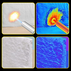 32" x24" x1" (Thick) Ceramic Fiber Blanket Fireproof Insulation Baffle Rated to 2400F, High-Temperature Resistance for oven Stoves, Kilns, Forges
