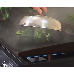 3 Sets BBQ Accessories 12 Inch Round Stainless Steel Basting Cover - Cheese Melting Dome and Steaming Cover, Best fits for Blackstone Camp Chef Flat Top Griddle Grill Cooking Indoor or Outdoor