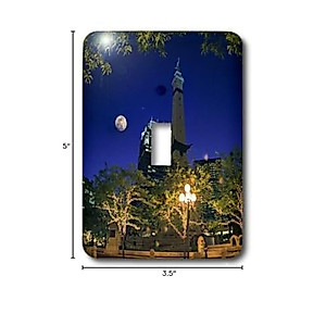 3dRose lsp_90224_1 Indiana, Indianapolis Circle Monument Us15 Ami0038 Anna Miller Single Toggle Switch