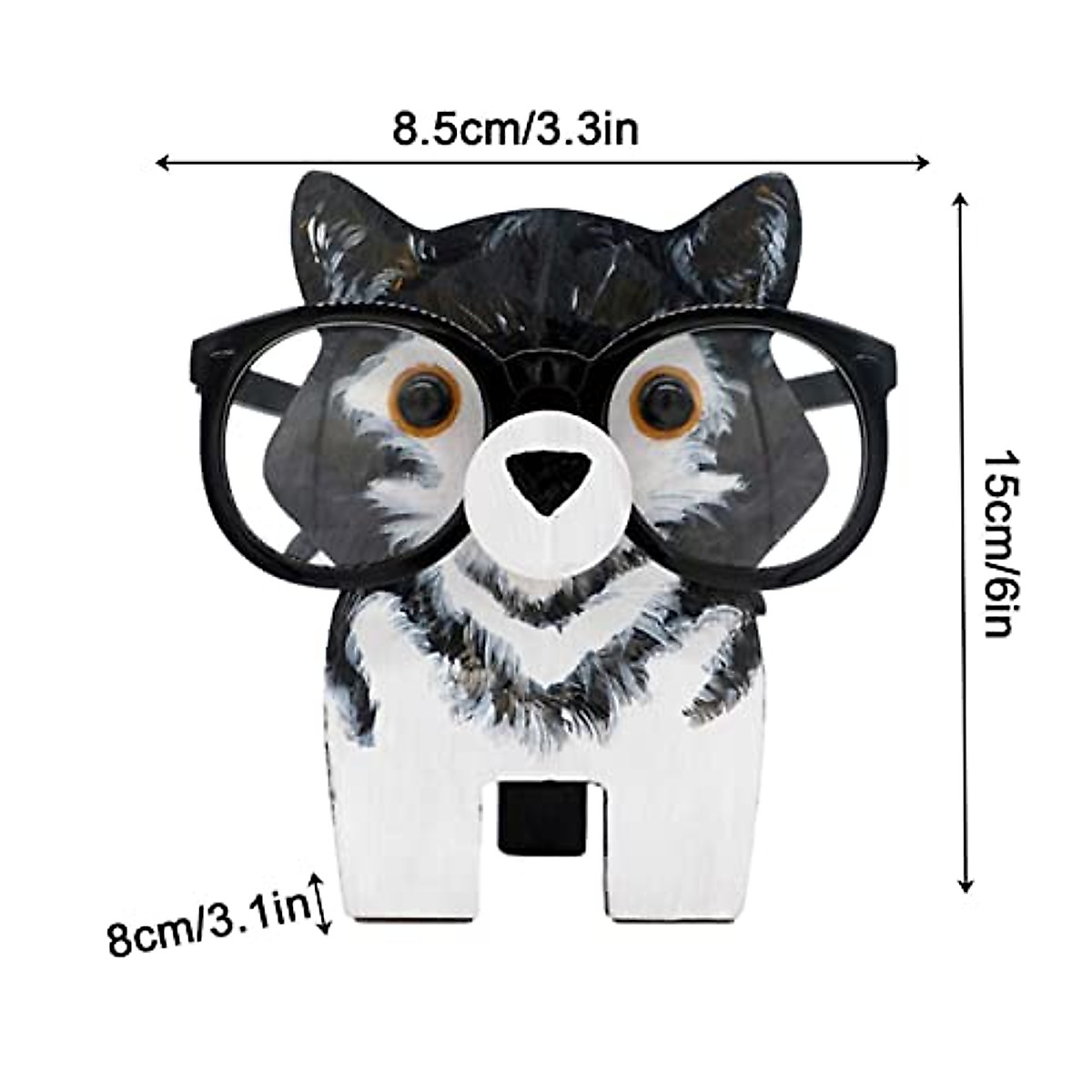 Animal Glasses Holder, Glasses Holder Stand, Wooden Eye Glass Display Stands, Frog Wolf Octopus Glasses Bracket, Glasses Stands Glasses Accessories for Home Office Desk Decor