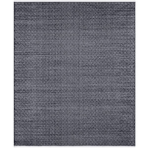 SAFAVIEH Boston Collection 8' x 10' Navy BOS680D Handmade Flatweave Cotton Area Rug