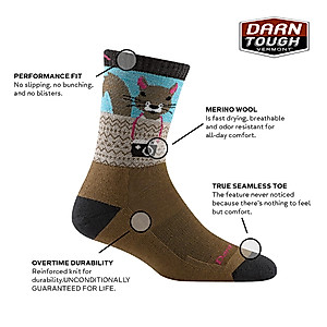 Darn Tough Vermont Critter Club Micro Crew Lightweight with Cushion VAPOR