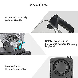 BioloMix Professional Countertop Blender, Blender for Kitchen Max 2200W High Power Home and Commercial Blender with Timer, Smoothie Blender for Crushing Ice, Frozen Fruit, Soup (Standard)