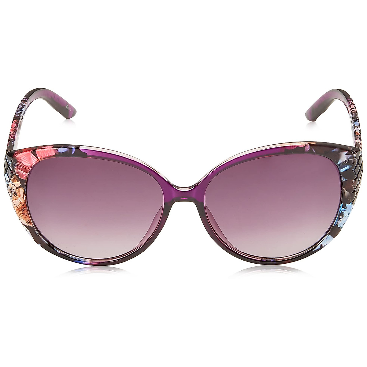 Jessica Simpson Women's J5386 Retro Cat Eye Sunglasses with UV400 Protection - Glamorous Sunglasses for Women, 58mm