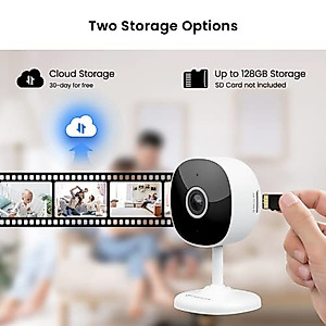 Indoor Cameras for Home Security 2K, Galayou Wireless WiFi Baby Camera Monitor with Two-Way Audio, Home Cameras with APP for Phone, Smart Siren, Works with Alexa/Google Home(G7-4PACK)