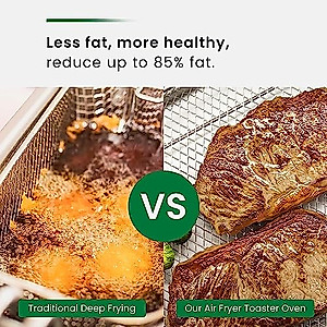 VAL CUCINE 26.3 QT/25 L Extra-Large Smart Air Fryer Toaster Oven, 10-in-1 Convection Countertop Oven Combination (Brushed Stainless Steel Finish)