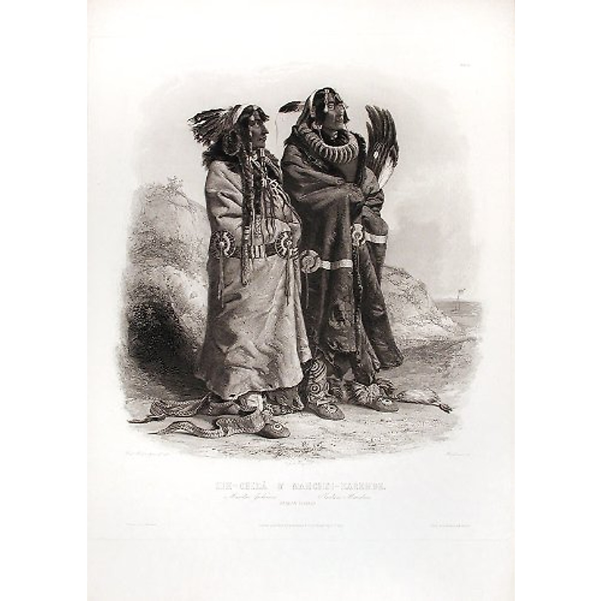 Sih-ChidΣ & Mahchsi-Karehde. Mandan Indians