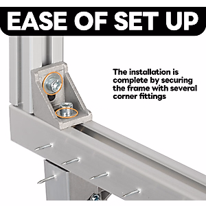 tonchean Tufting Frame for Rug Making 35.5x35.5 Inch Metal Rug Tufting Kit Tufting Supplies Carpet Making Kit Tufting Cloth Stand for Rug Making