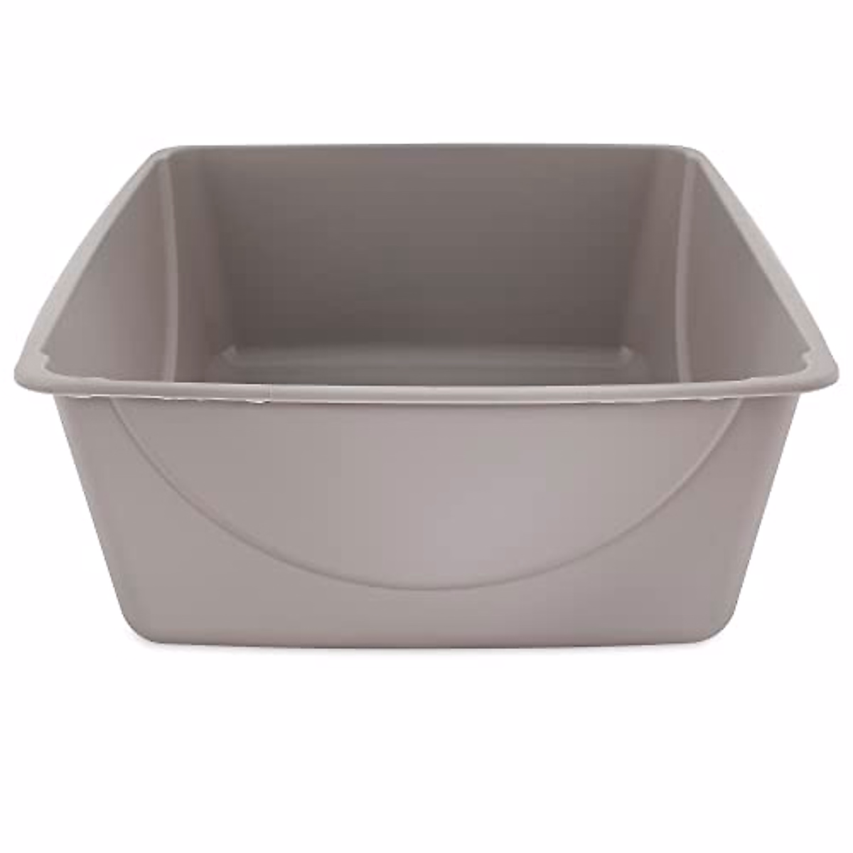 Petmate Open Cat Litter Box, Extra Large Nonstick Litter Pan Durable Standard Litter Box, Mouse Grey Great for Small & Large Cats Easy to Clean & USA Made