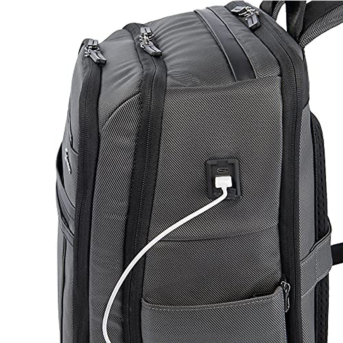 Travelpro Crew Executive Choice 3 Large Backpack Fits Up to 15.6 Laptops and Tablets, USB a and C Ports, Men and Women, Titanium Grey