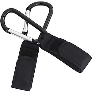 NORACLAN Baby Bag Clips Stroller Hooks Clips to Hang Your Shopping & Bags Safely on Your Buggy, Pushchair or Pram- Universal Fit on Strollers & Joggers