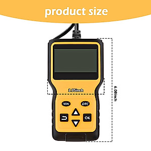 Car Code Reader - Check Engine Code Reader Car Diagnostic Tool with Reset - Quickly Clear Fault Codes - Professional Scanner for Car,Compatible with All OBD II Protocol Cars to Present