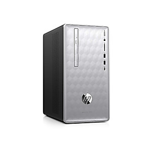 HP Pavilion Desktop Computer, Intel Core i7-8700, 12GB RAM, 1TB Hard Drive, Windows 10 (590-p0070, Silver)