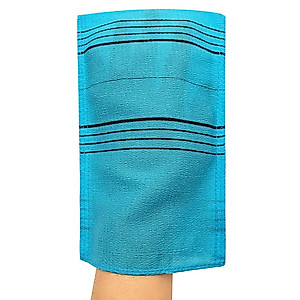 Songwol Korean Exfoliating Large Viscos Bath Gloves Blue (5 Pcs)