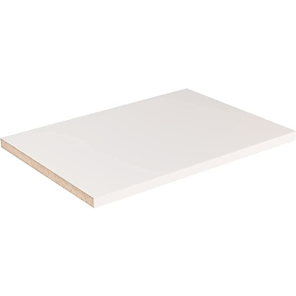 White Cabinet Shelves Melamine 1/2'' Thick, Custom, Cut to Size. (12'' Depth x 14' Inches Length)