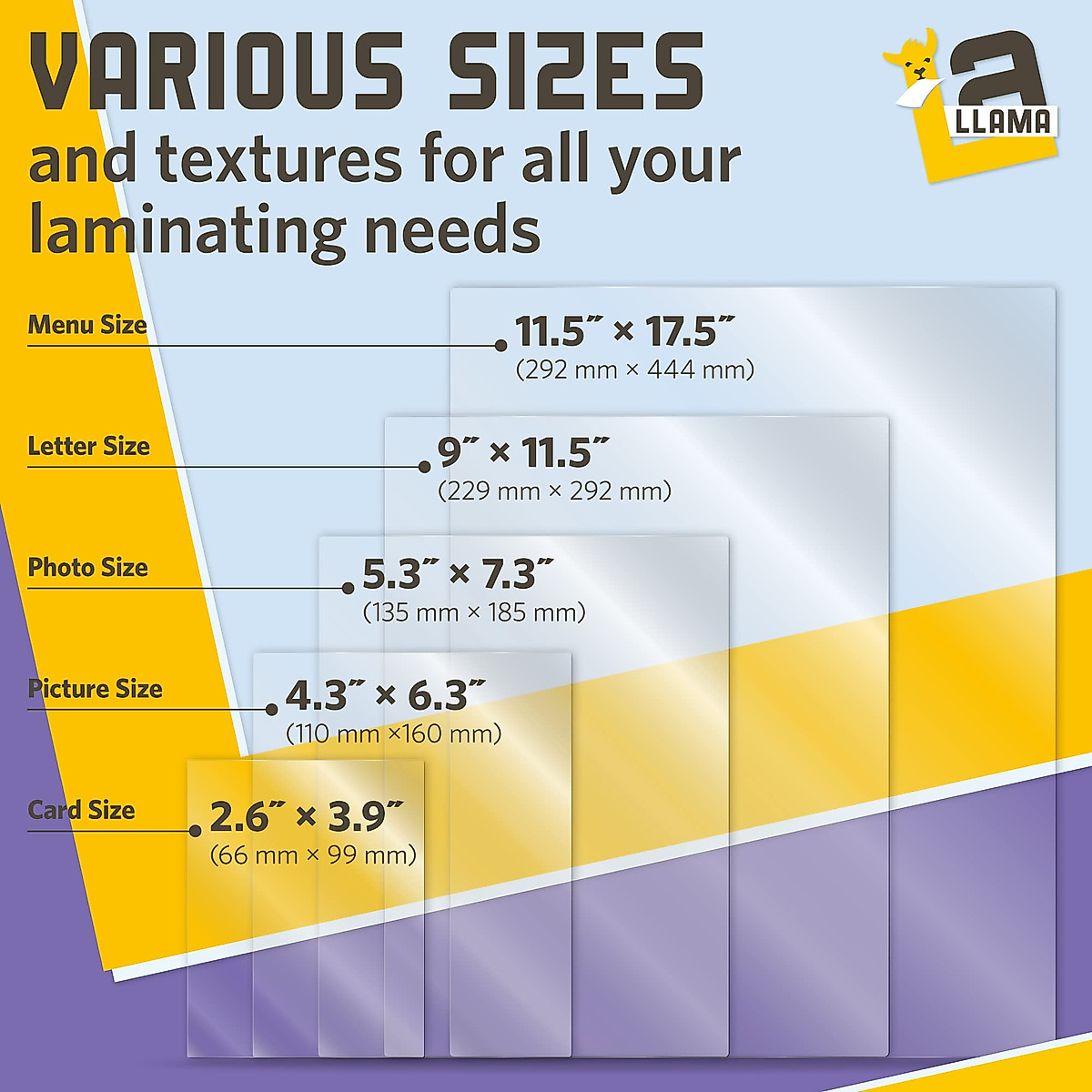 Thermal Laminating Pouches, 9 x 11.5 Inches, 3 Mil Thick, 30 Pack, Suited for Letter Size Laminating Sheets 8.5 x 11