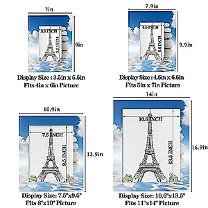 Yzrwebo Japanese Zen 5x7 Picture Frame Gray Stones Orchid Wood Photo Frames High Transparent Horizontal and Vertical Tabletop Display or Wall Mounting for Family Home Gallery Office