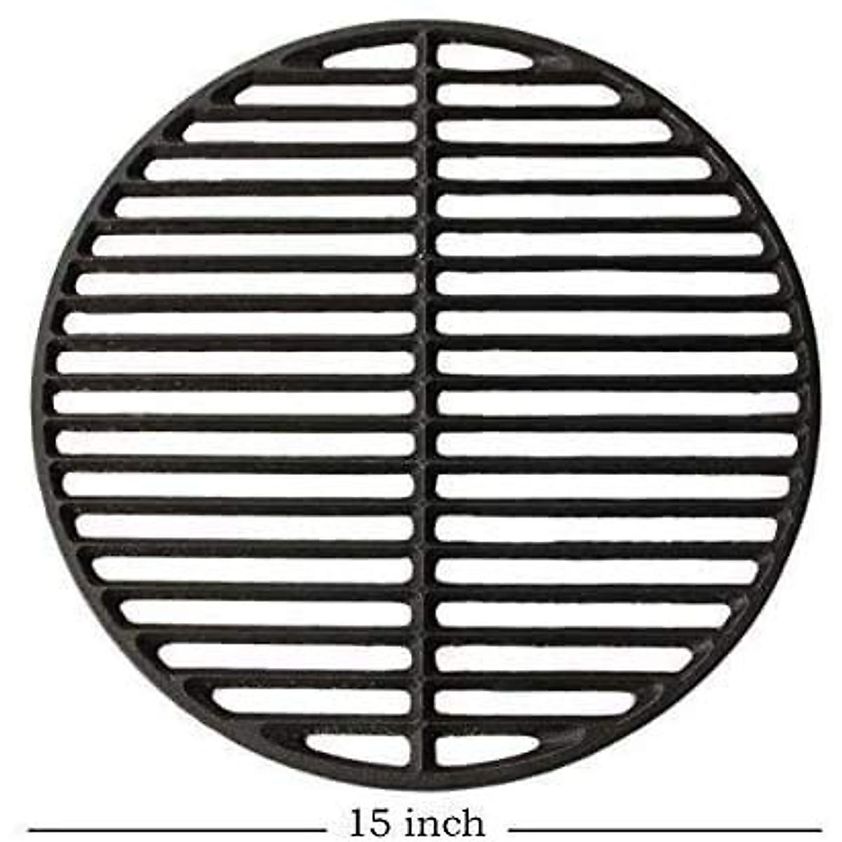Dracarys 15.5" Cast Iron Grids Grate Fire Pit Big Green Egg Accessories Replacement Parts Grill & Smoker Round Grilling Cooking Grate Fit for Medium Big Green Egg Grill & Smoker,Fire Pit(M - 15.5")