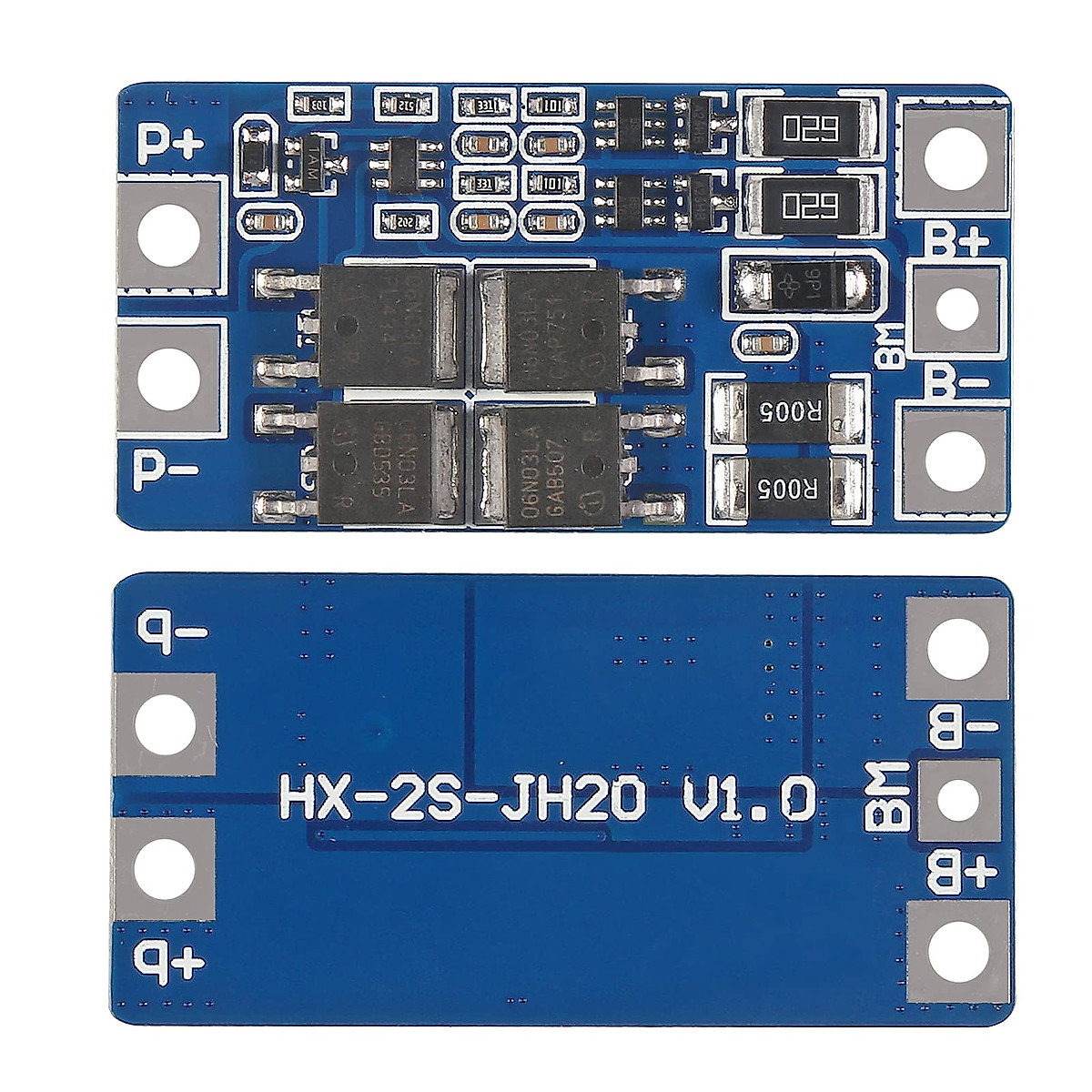 UMLIFE 5PCS 2S 10A 18650 BMS Lithium PCB Protection Boards 8.4V 7.4V 8.4V-9V for Li-ion Lipo Battery Cell Pack with Balance Function