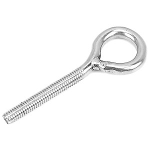 20pcs M4 Eye bolts Stainless Steel hoop Bolts Hine Welded Closed Screw Rod Eye Bolts Screw in for Fixed Tent Lifting and Securing Cables Wires , Eye Screws for Wood , Screw Eye Hooks longer Shank