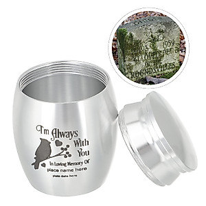 2pcs Funeral Ashes Urn Ashes Urn for Animal Cinerary Casket for Pet Ashes Urn for Pet Dog Cinerary Casket Cat Ashes Urn Keepsake Ashes Urn Cinerary Casket for Animal Bird Urn