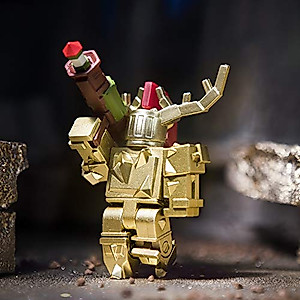 Roblox Celebrity Collection - Fantastic Frontier: Gold Corrupted Knight + Two Mystery Figure Bundle [Includes 3 Exclusive Virtual Items]