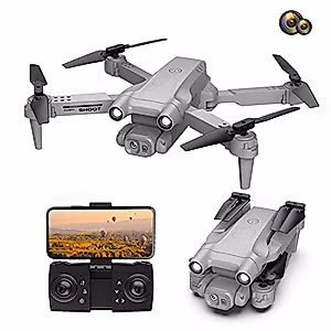 Usbinx Life Drone with Dual 4K HD FPV Camera, F195 Pro Aerial Photography with WiFi FPV, One Key Return, Gesture Control, Optical Localization, Smart Obstacle Avoidance, Best