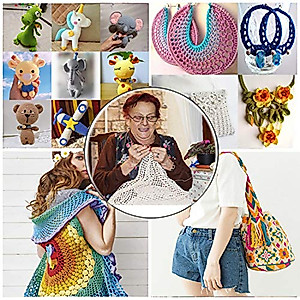 YOKER Crochet Hooks Set, 14 Sizes 2mm(B)-10mm(N) Ergonomic Crochet Needles with Case for Arthritic Hands, Extra Long Crochet Kit