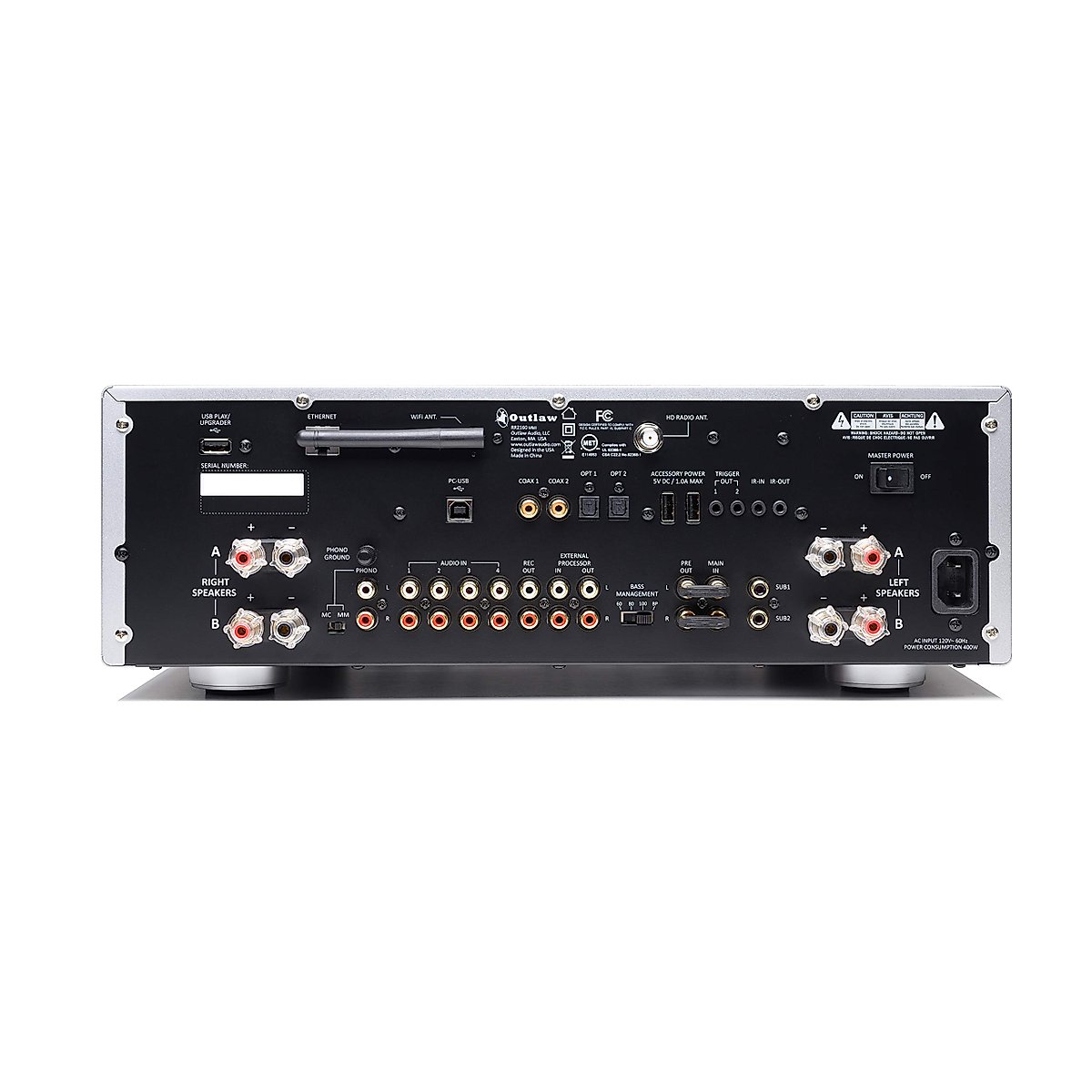 RR 2160 Mk II Retro Stereo Receiver | Class AB | Internet Radio Now with WiFi | HD FM Tuner | Coax, Optical, RCA Inputs | Selectable Bass Management | Remote Control | Tone Controls