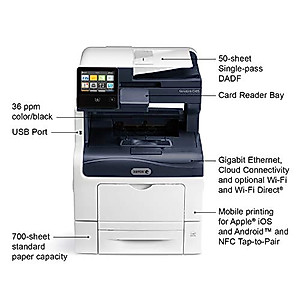 Xerox VersaLink C405/DN Color MultiFunction Printer, Amazon Dash Replenishment Enabled (Renewed)
