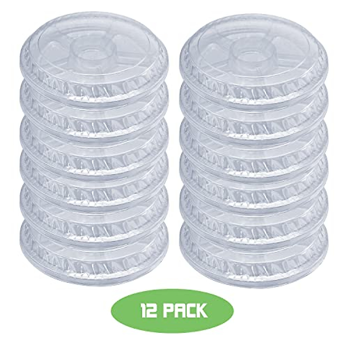 12 Pack Plastic Appetizer Trays with Lids,Disposable Compartment Serving Platters,6 Sectional Catering Trays for Serving Food