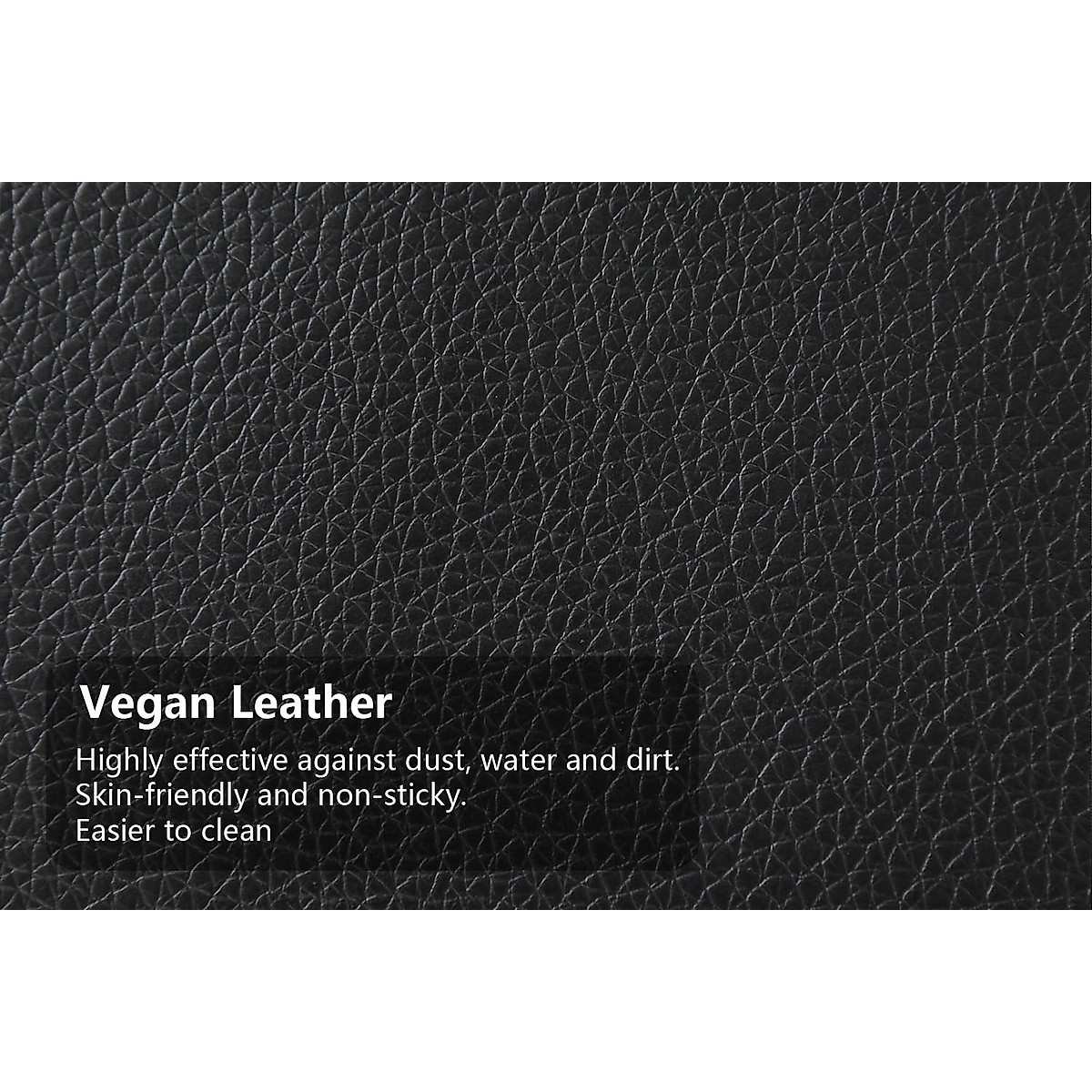 SIENWIEY Sectional Couch for Living Room Furniture Sets, Black Faux Leather Sofa Couch L Shape Couch Living Room Sofa with Chaise 2 Piece Using for Living Room(Black-1,Facing Left Chaise)