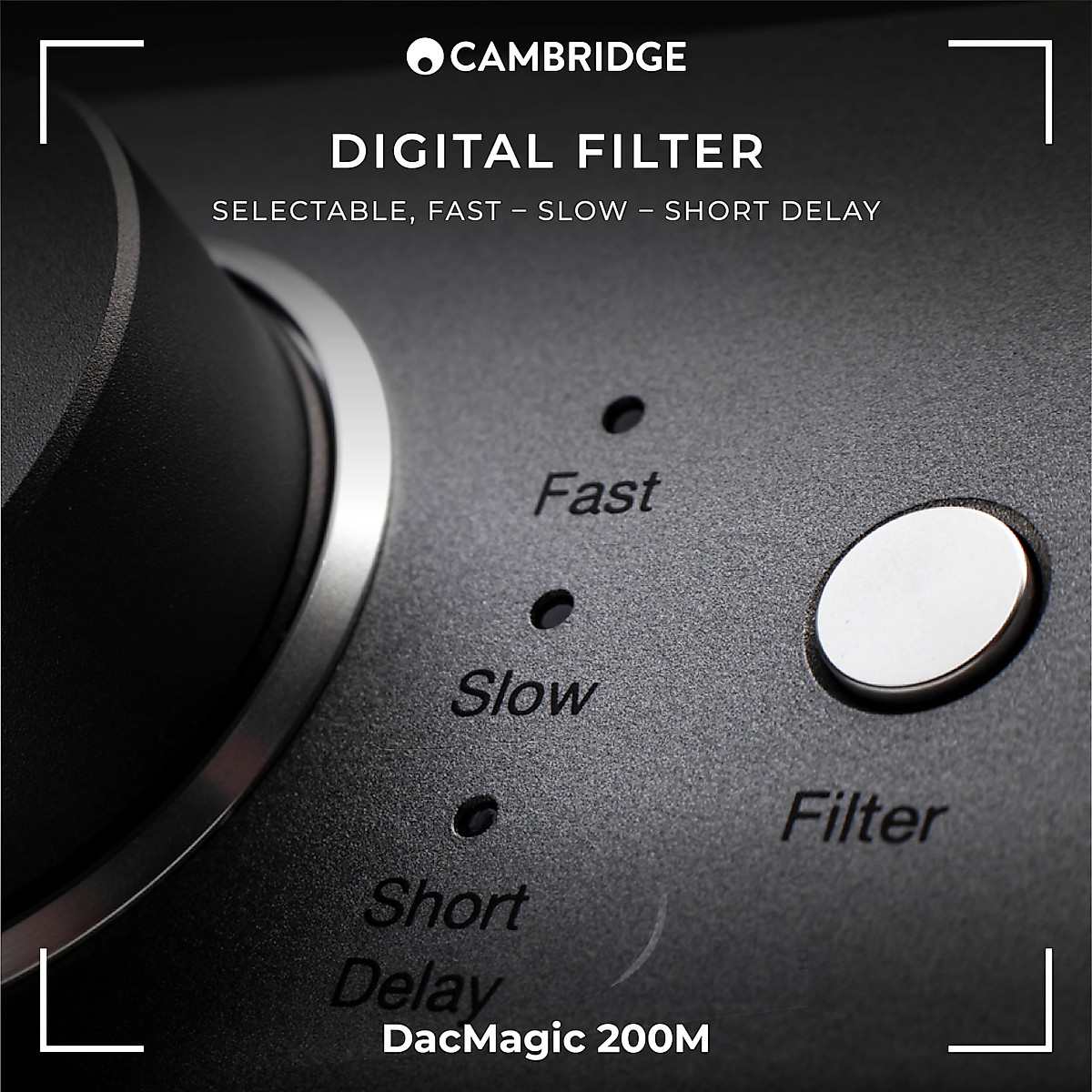 Cambridge Audio DacMagic 200M - MQA HiFi DAC and Headphone Amplifier with Bluetooth - PC/MAC Support with USB Connection - Handle Digital Files up to 24/768 or DSD512 - Special Edition Black