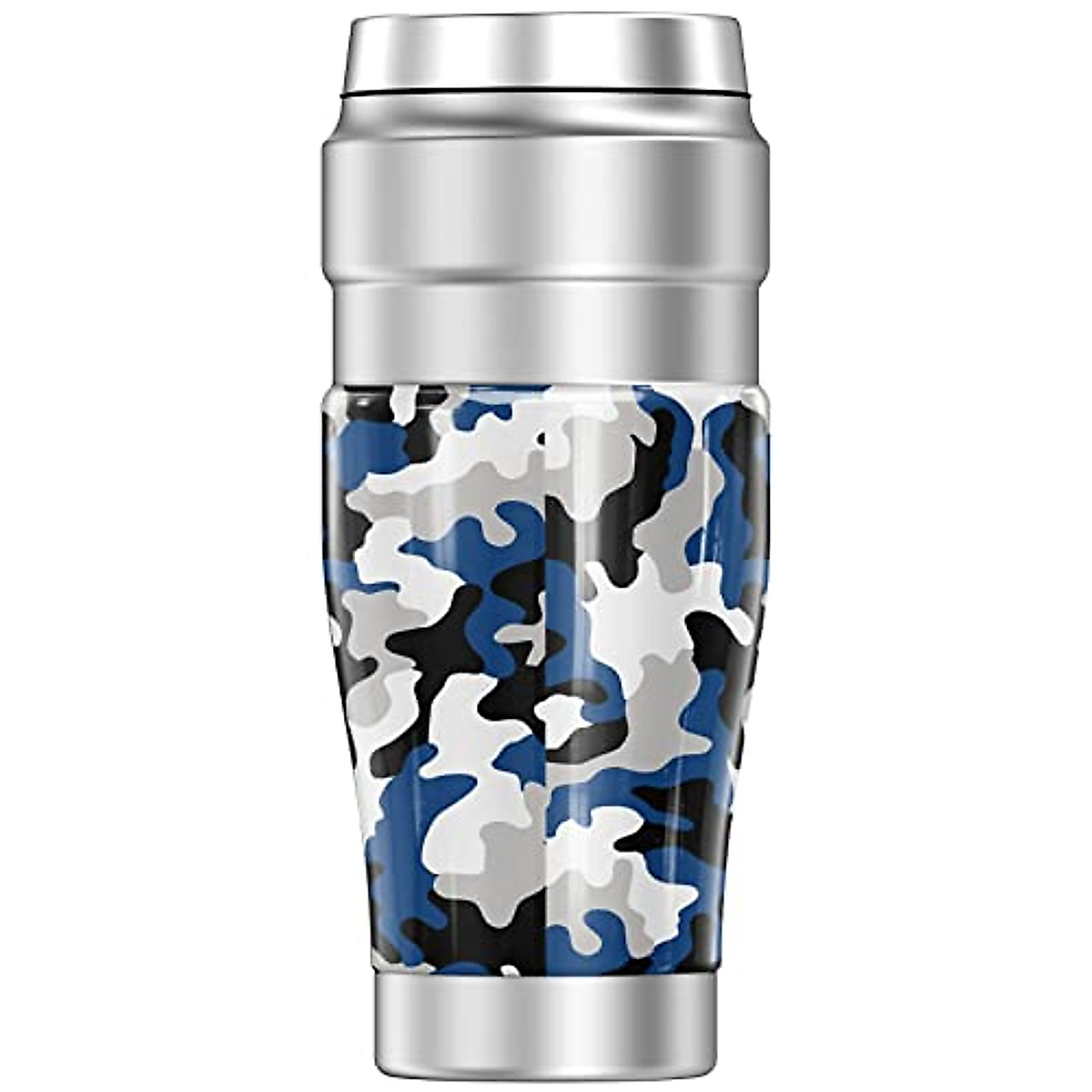 THERMOS Indiana State University OFFICIAL Camo STAINLESS KING Stainless Steel Travel Tumbler, Vacuum insulated & Double Wall, 16oz