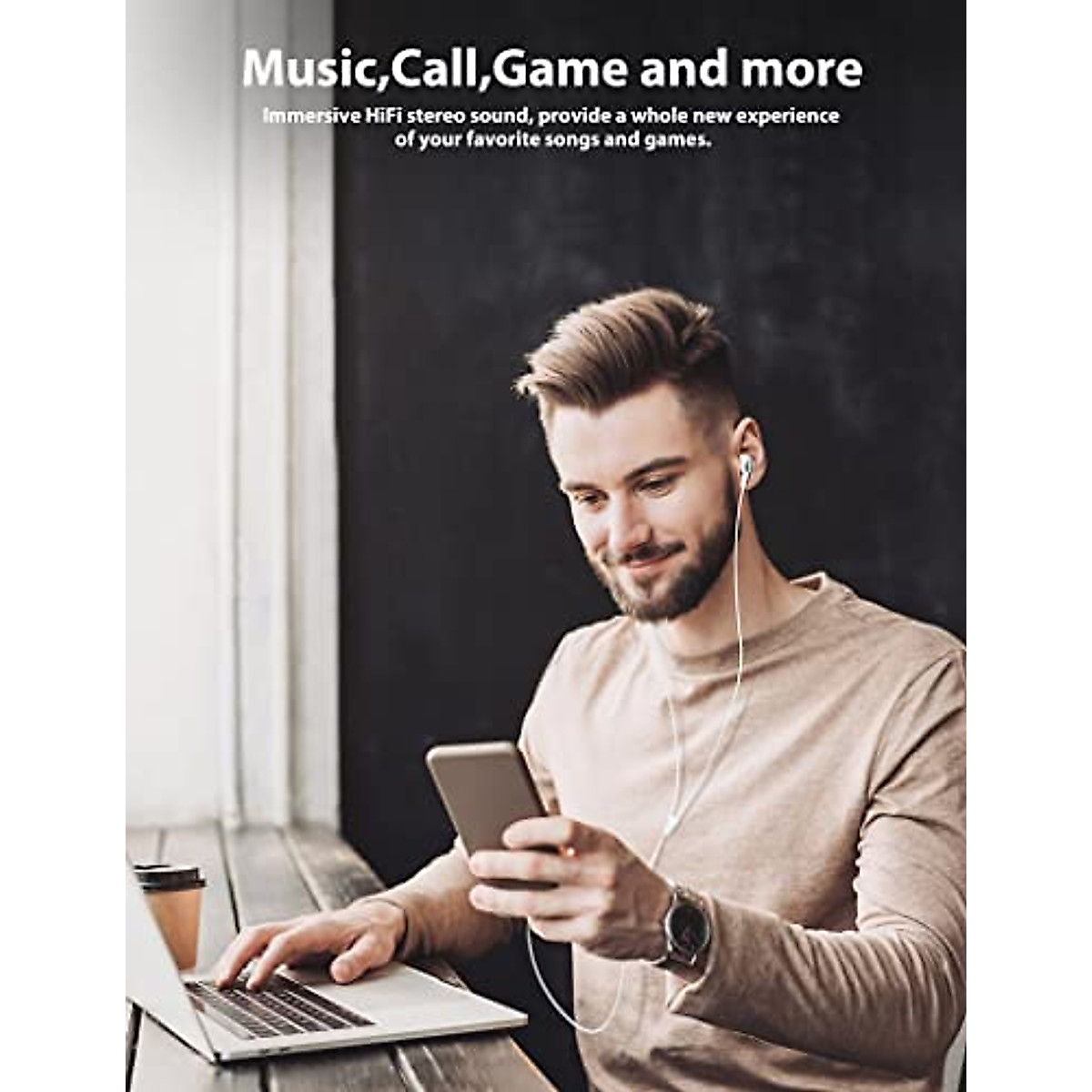 USB C Headphones, ACAGET Galaxy S22+ Ultra S23 Earbuds Wired USB Type C Earphones Magnetic Headsets with Mic Volume Control HiFi Stereo Headphone for Samsung S21 FE Note 20 Oneplus 10 Pro 9 Pixel 7 6A