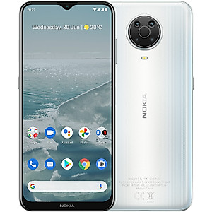 Nokia G20 | Android 11 | Unlocked Smartphone | 3-Day Battery | Dual SIM | US Version | 4/128GB | 6.52-Inch Screen | 48MP Quad Camera | Glacier