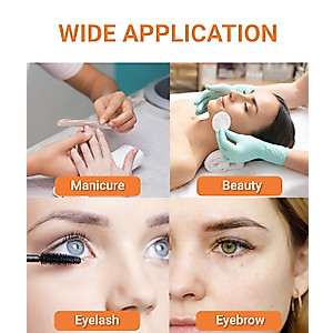 Jectse Half Moon Desk Lamp, 28 Inch Nail Desk Lamp LED Half Moon Light Nail Light with 10 Brightness and 7 Colors, Dimmable Half Moon Lamp for Nails Lash Extension Tattoo (US Plug)