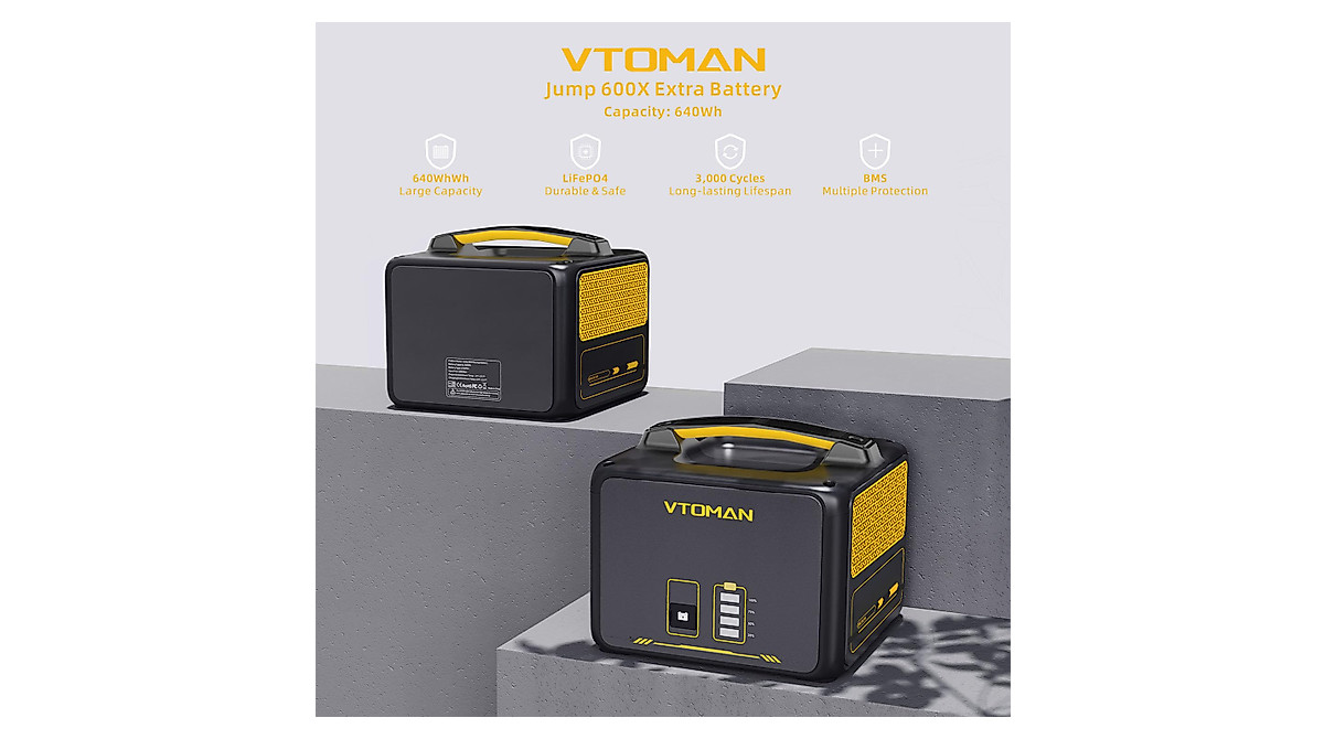 VTOMAN Jump 600X Extra Battery: Expand Your Power Capacity