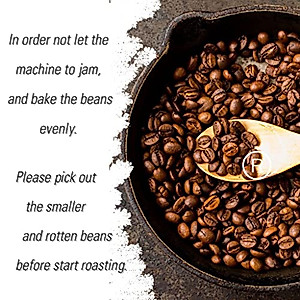 GIVEROO Household Coffee Roasters Machine with Timer 1.1lb Electric Coffee Beans Roaster 0-240℃ Non-Stick for Cafe Shop Home Use. 110V
