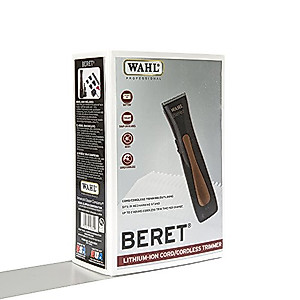 Wahl Professional- Beret Lithium Ion Cord Cordless Ultra Quiet Electric Trimmer for Professional Barbers and Stylists - Model 8841